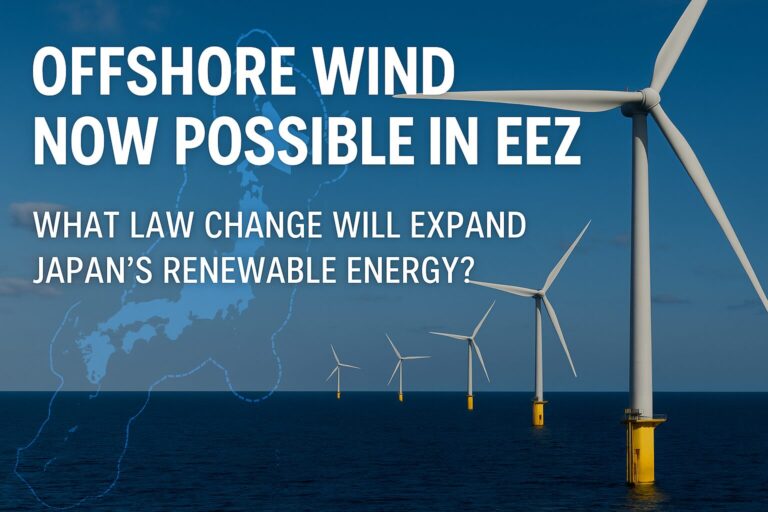 Japan Offshore Wind EEZ Law Revision｜Marine Renewable Energy Act ...
