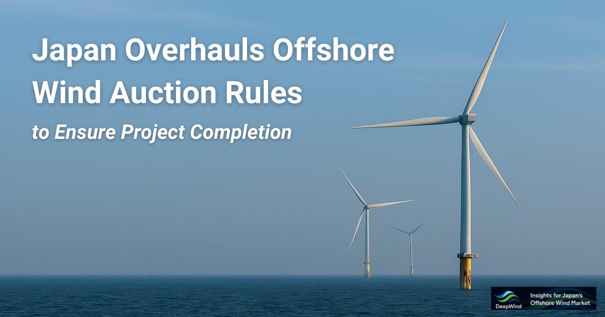 Japan’s New Offshore Wind Auction Reform: 6 Key Changes To Secure ...