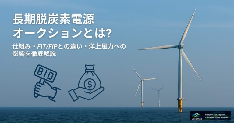 長期脱炭素電源オークションを徹底解説｜FIT/FIPとの違い・洋上風力への適用・メリットと課題【最新版】