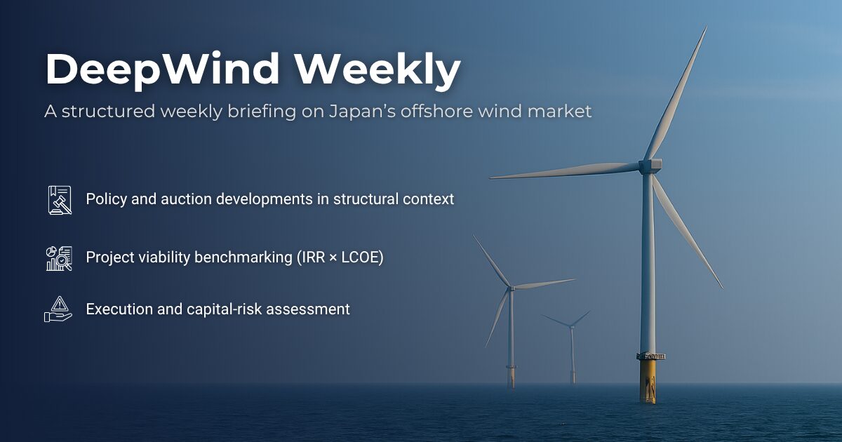 DeepWind Weekly | Japan Offshore Wind Newsletter